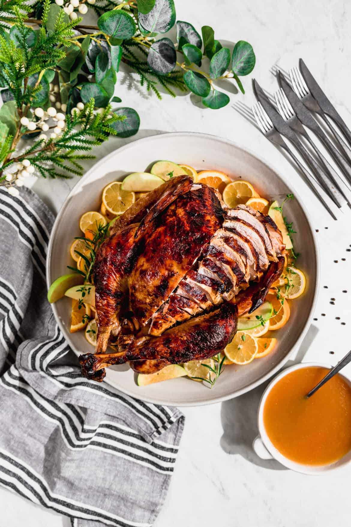 Honey-roasted turkey with citrus | Cravings Journal