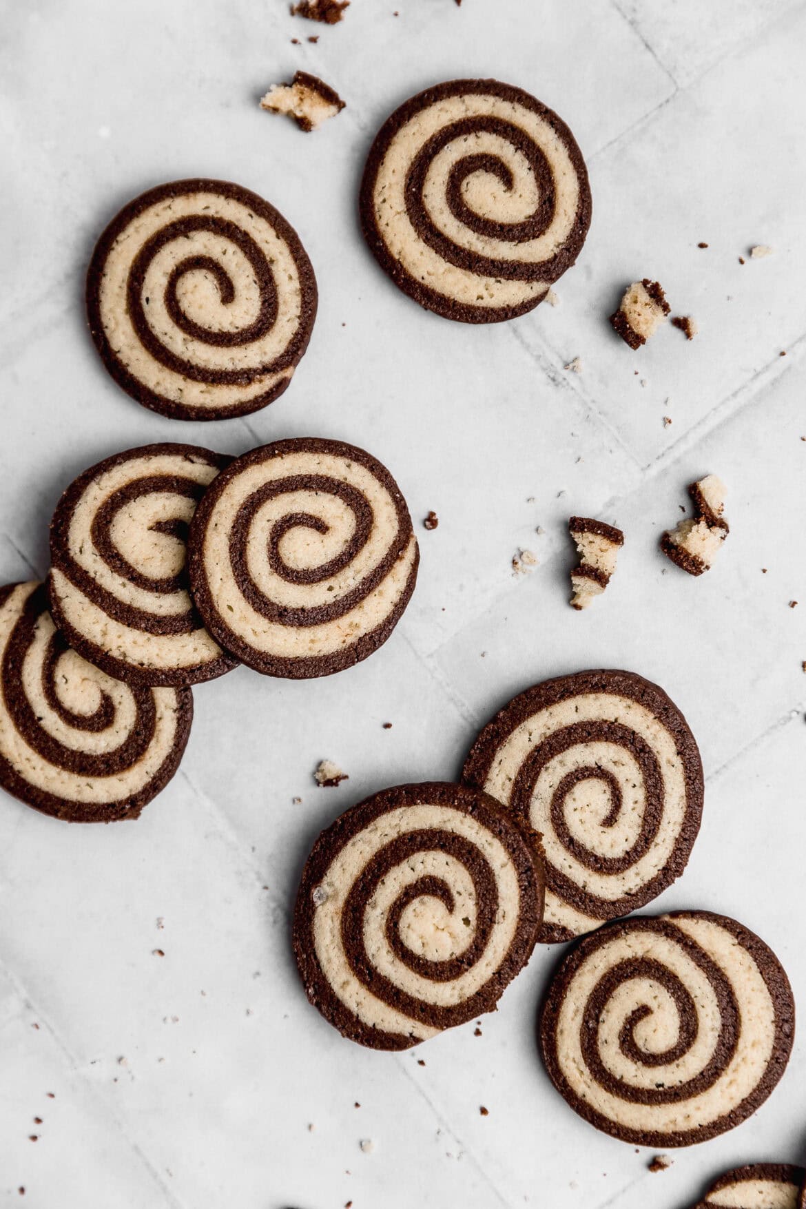 Chocolate Vanilla Swirl Cookies | Cravings Journal
