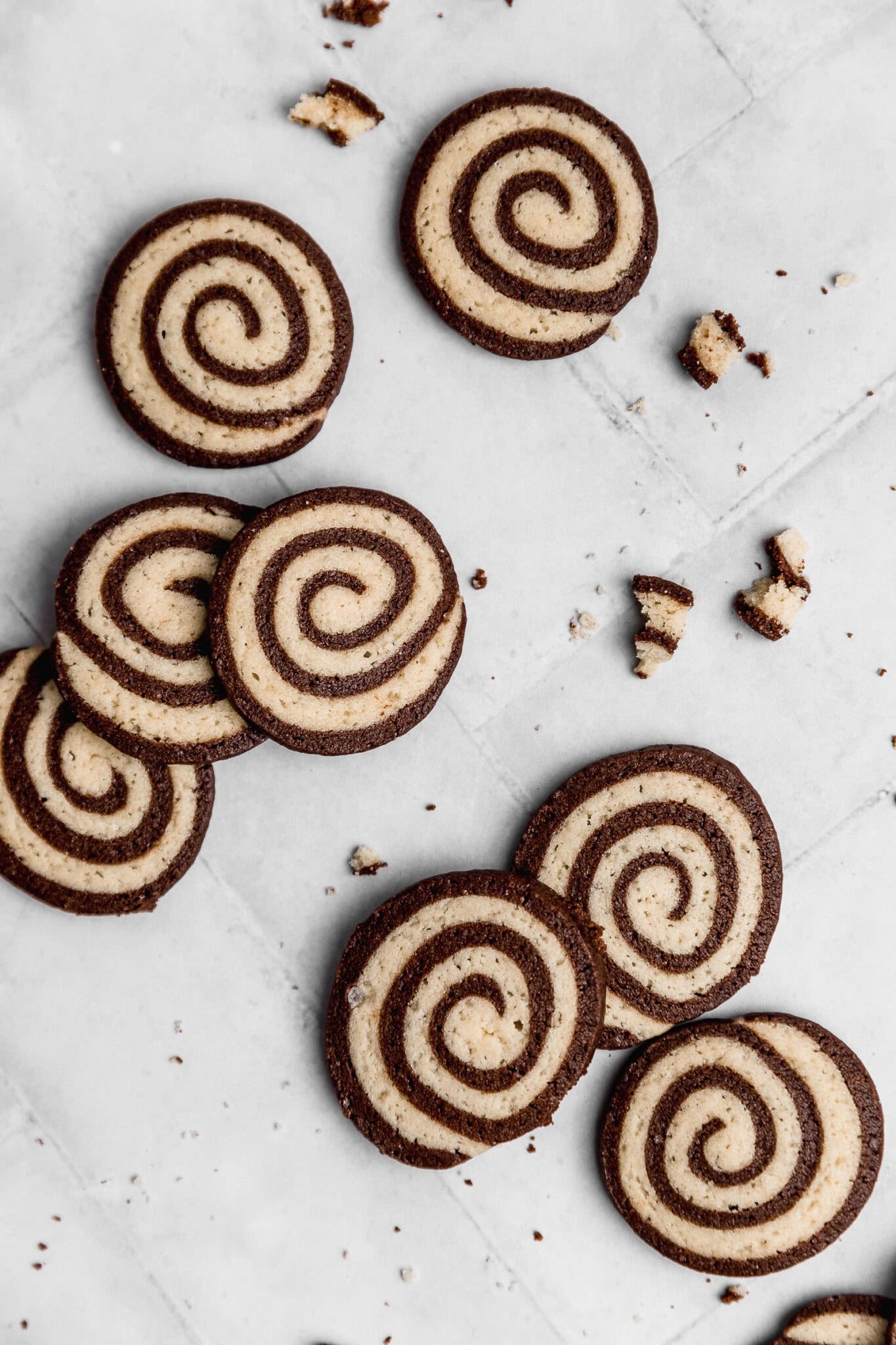 Chocolate Vanilla Swirl Cookies | Cravings Journal