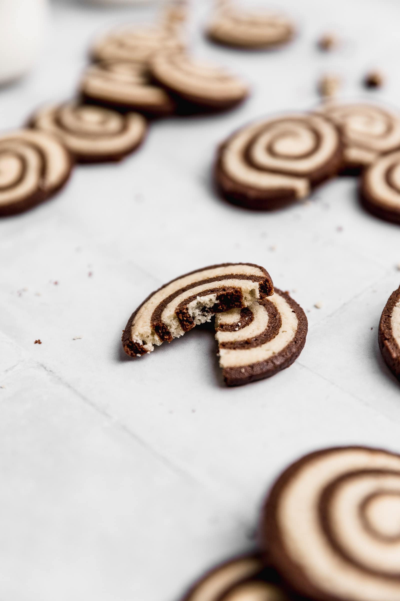 Chocolate Vanilla Swirl Cookies | Cravings Journal