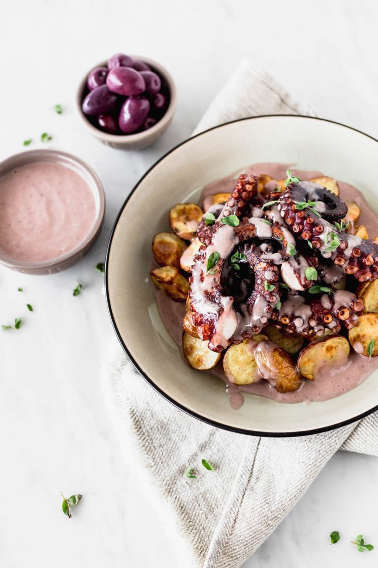 Peruvian "Pulpo al Olivo" or Octopus with Olive Sauce | Cravings Journal