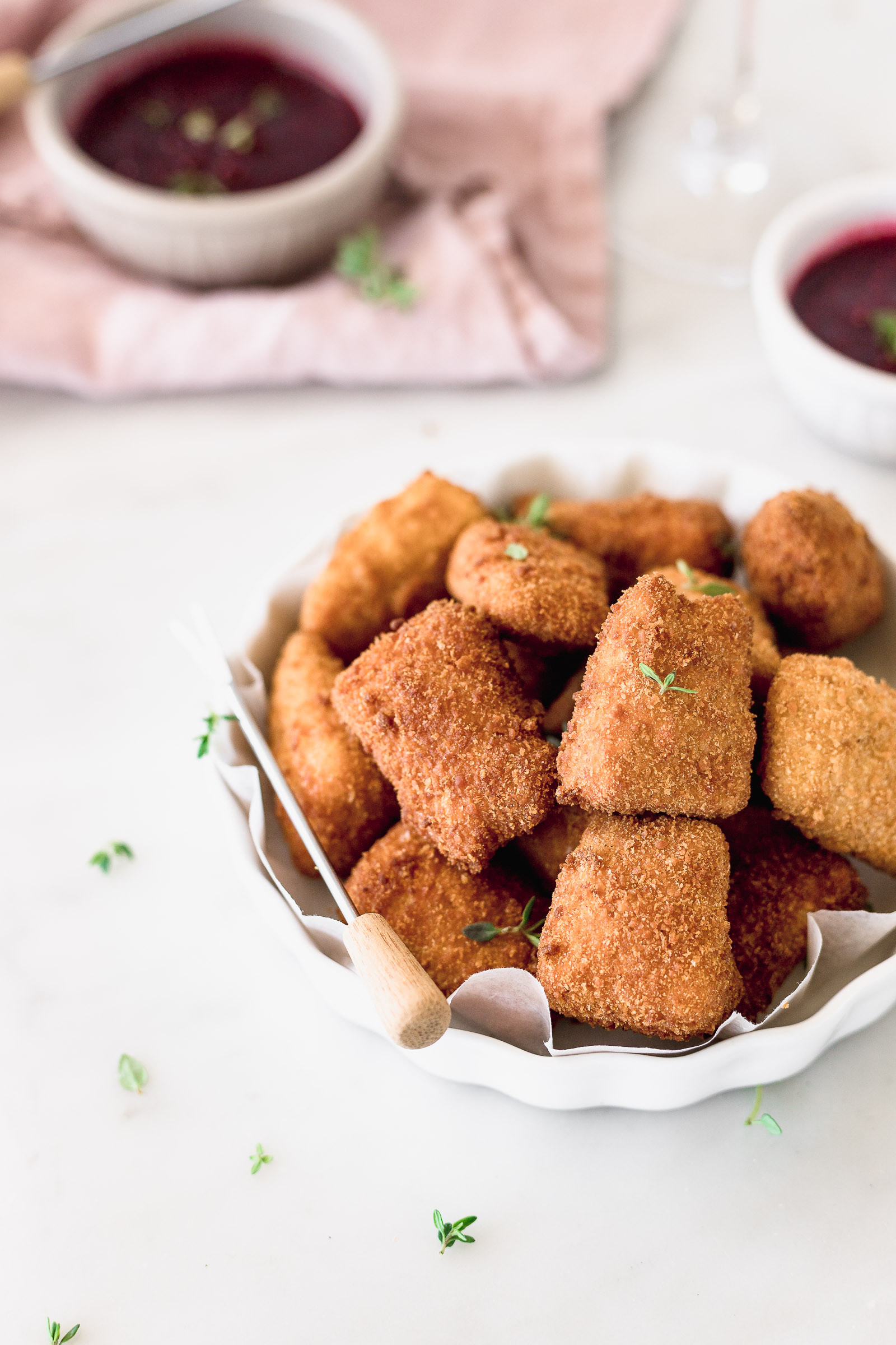 Fried Camembert with Raspberry and Sparkling Wine Compote | Cravings ...