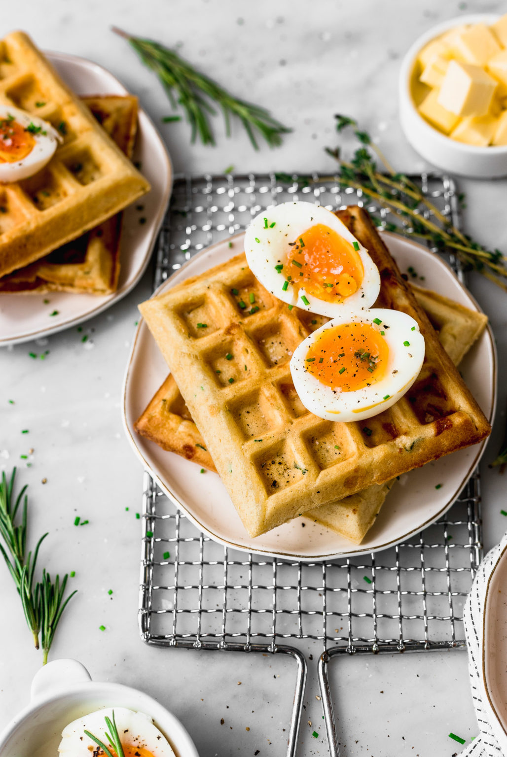 Savoury Waffles with Cheese | Cravings Journal