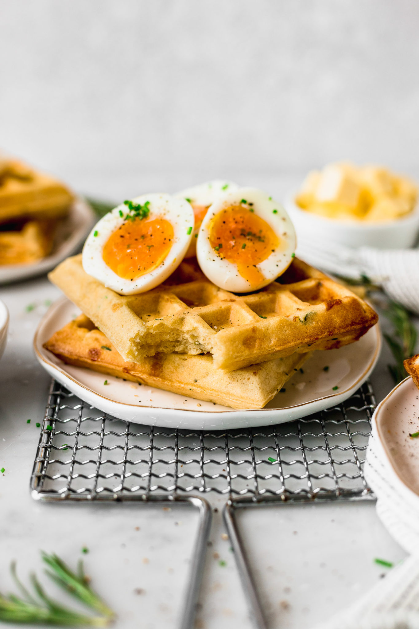 Savoury Waffles with Cheese | Cravings Journal