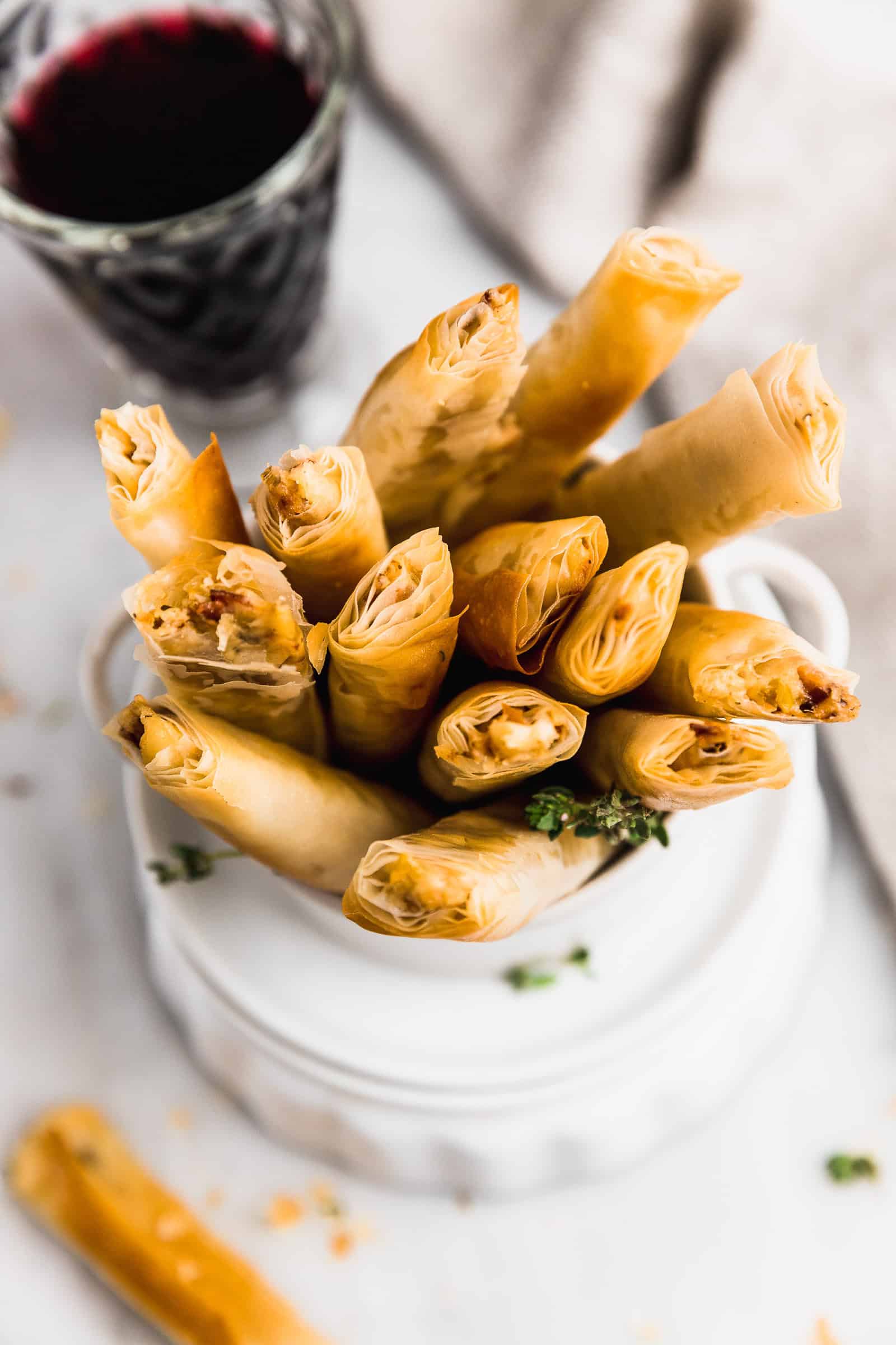 Cheese cigars with leek and bacon | Cravings Journal