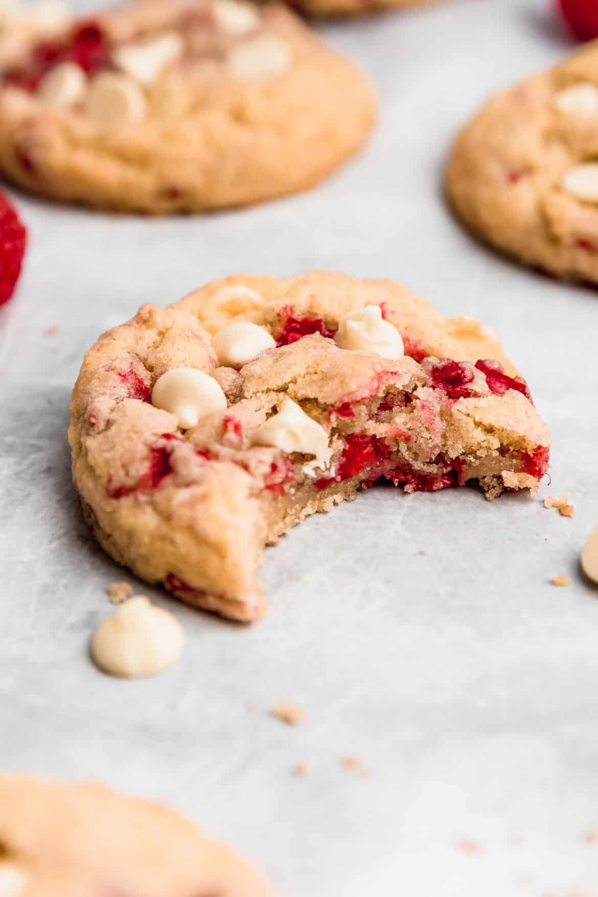 White Chocolate Raspberry Cookies | Cravings Journal
