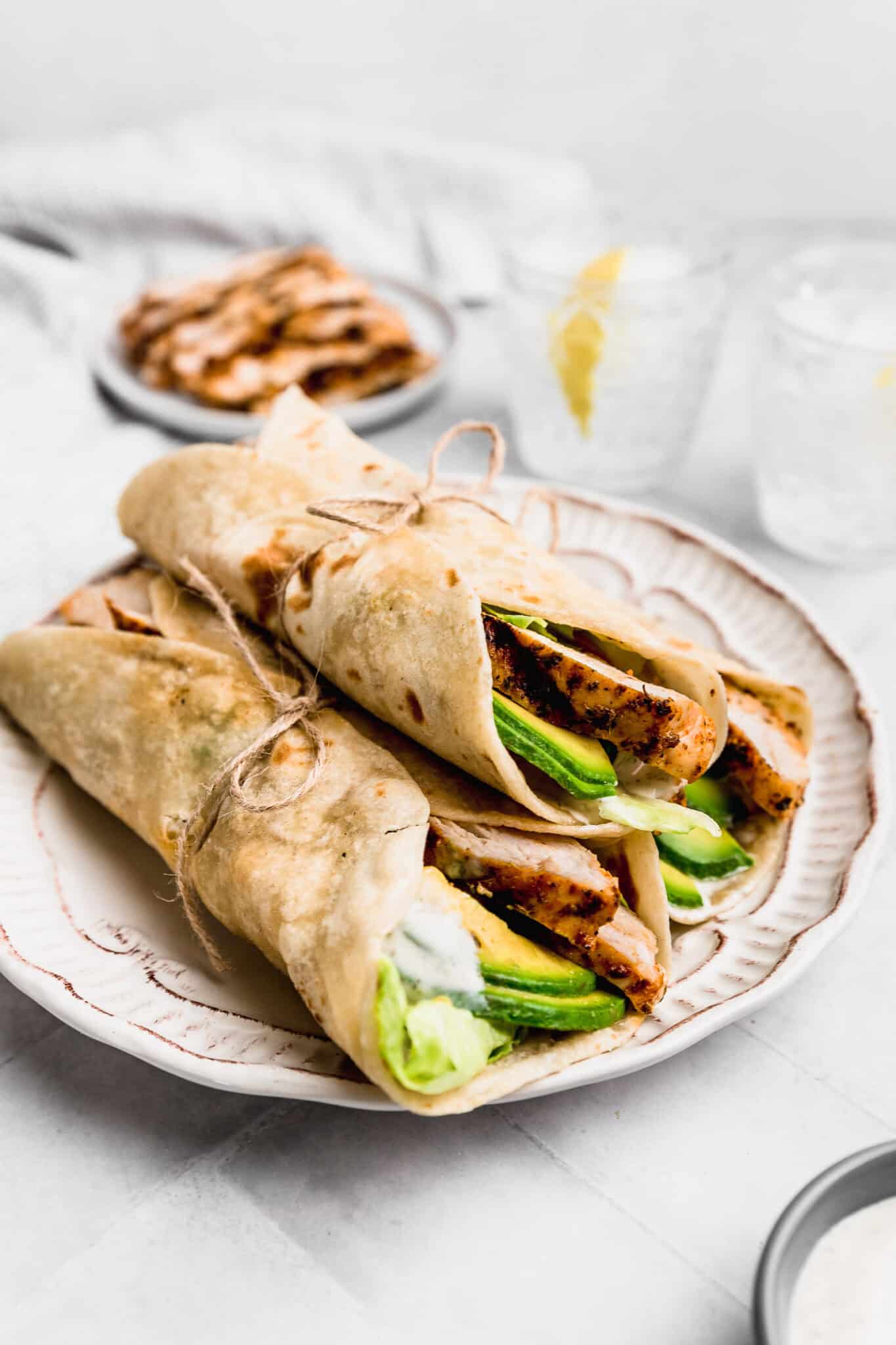 Grilled Chicken Wrap | Cravings Journal