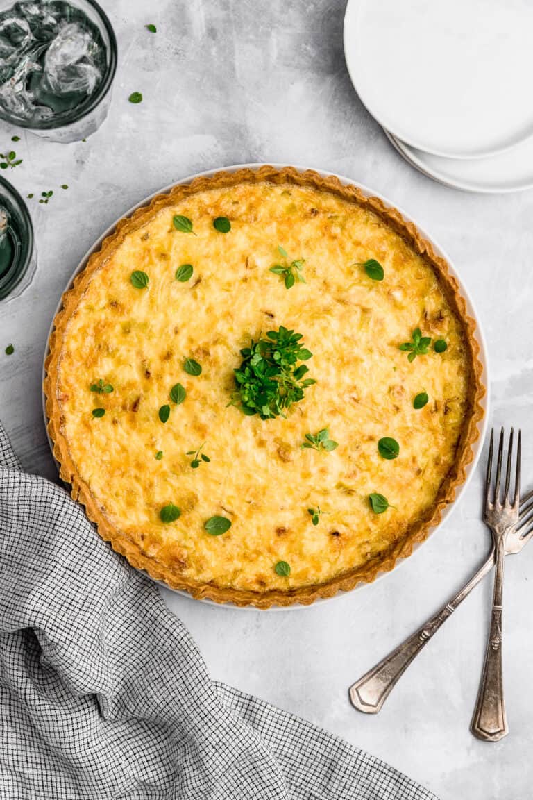 Leek quiche with cheese | Cravings Journal