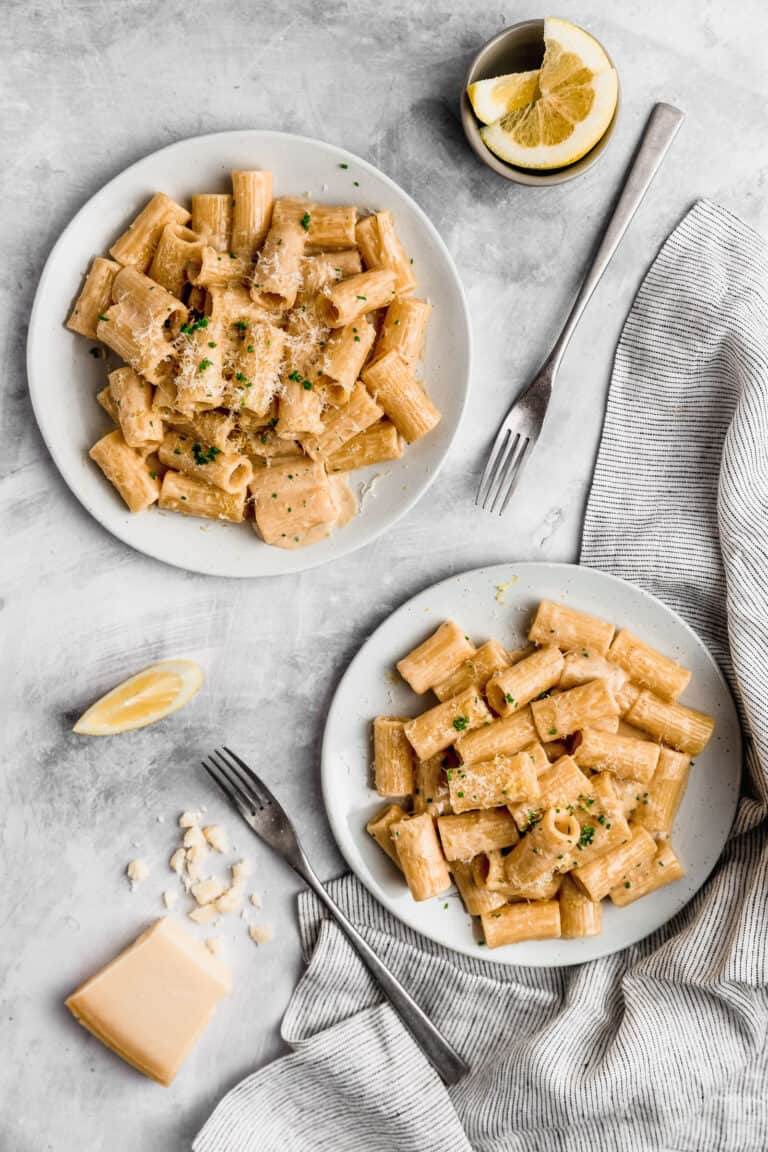 Creamy Lemon Garlic Pasta | Cravings Journal