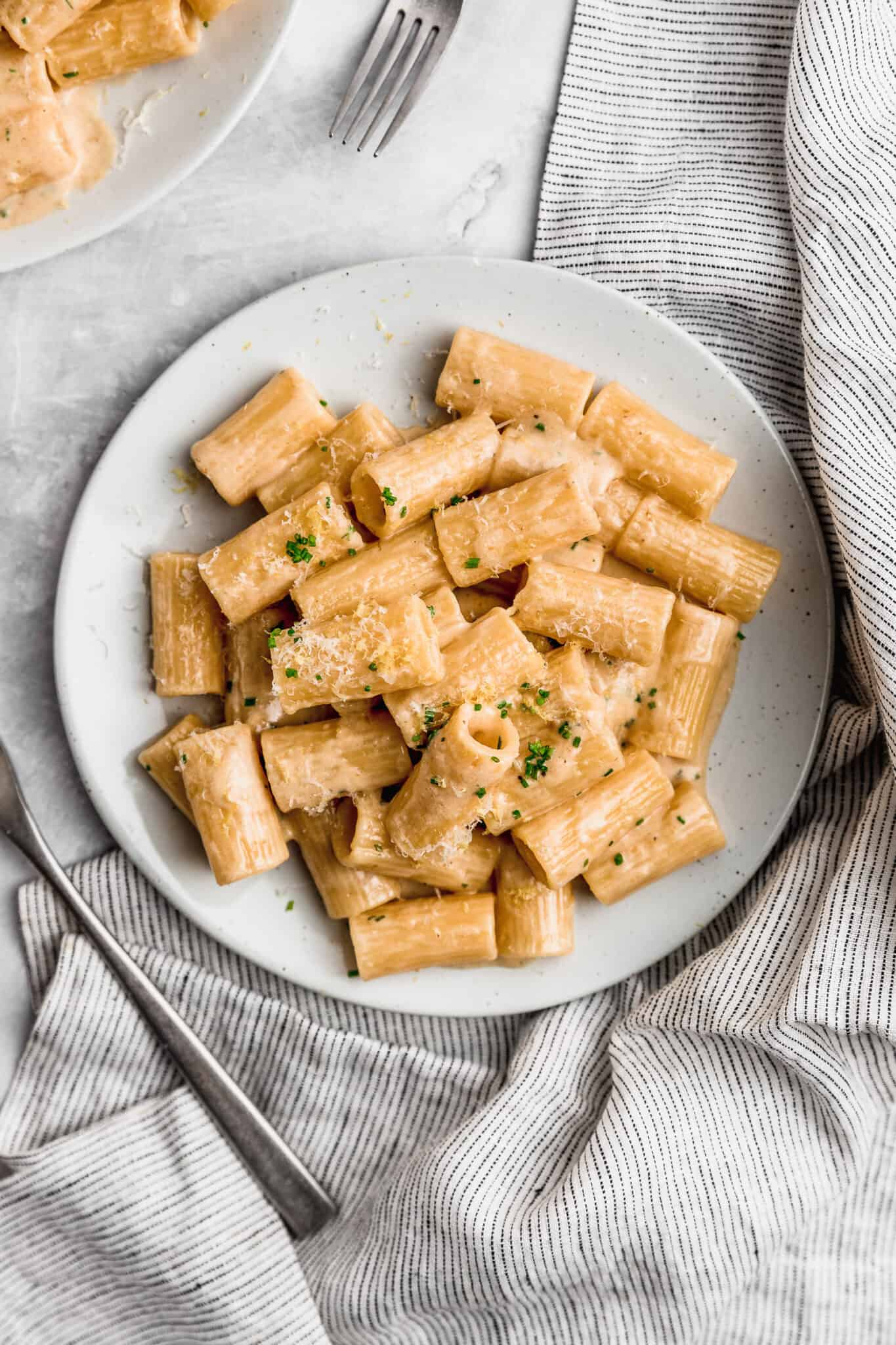Creamy Lemon Garlic Pasta | Cravings Journal