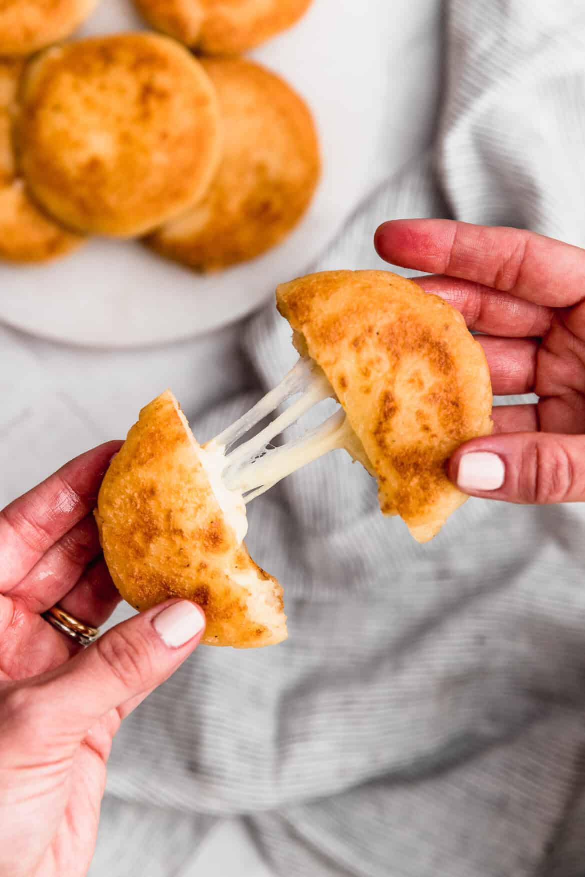 Potato Arepas Filled with Cheese | Cravings Journal