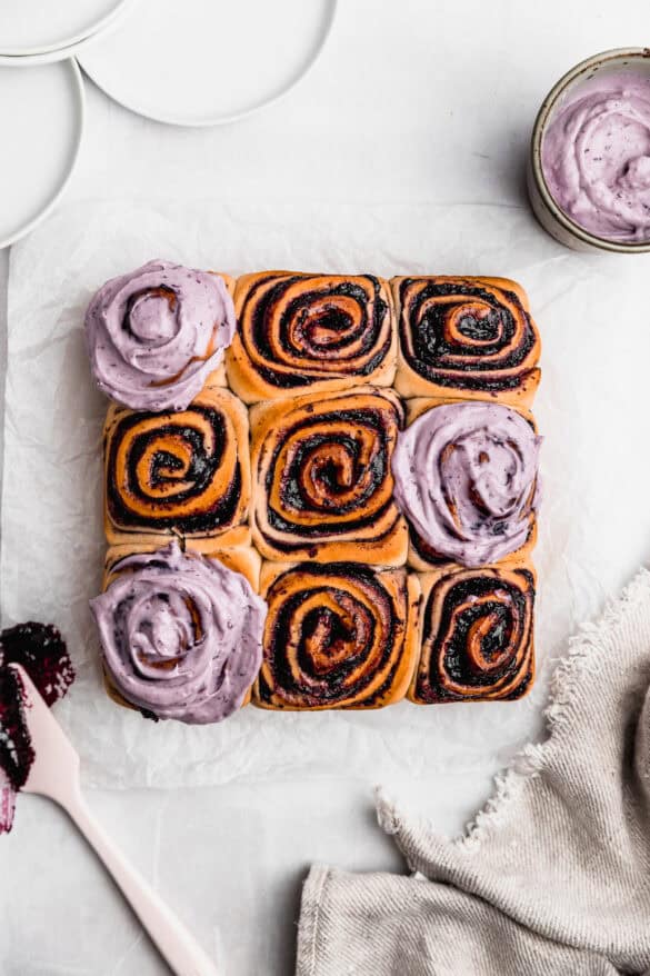 Blueberry Cinnamon Rolls (Blueberry Rolls) | Cravings Journal