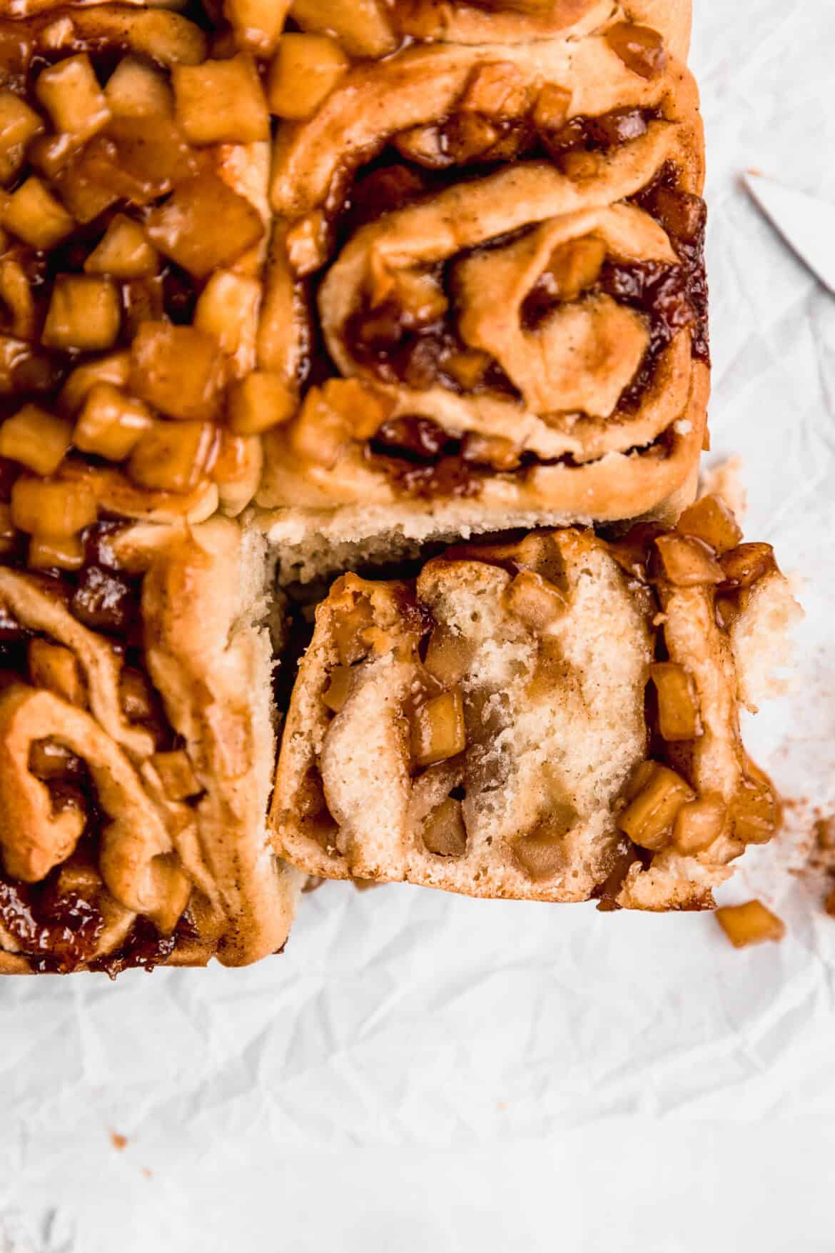 Apple Pie Cinnamon Rolls with Easy Apple Filling | Cravings Journal