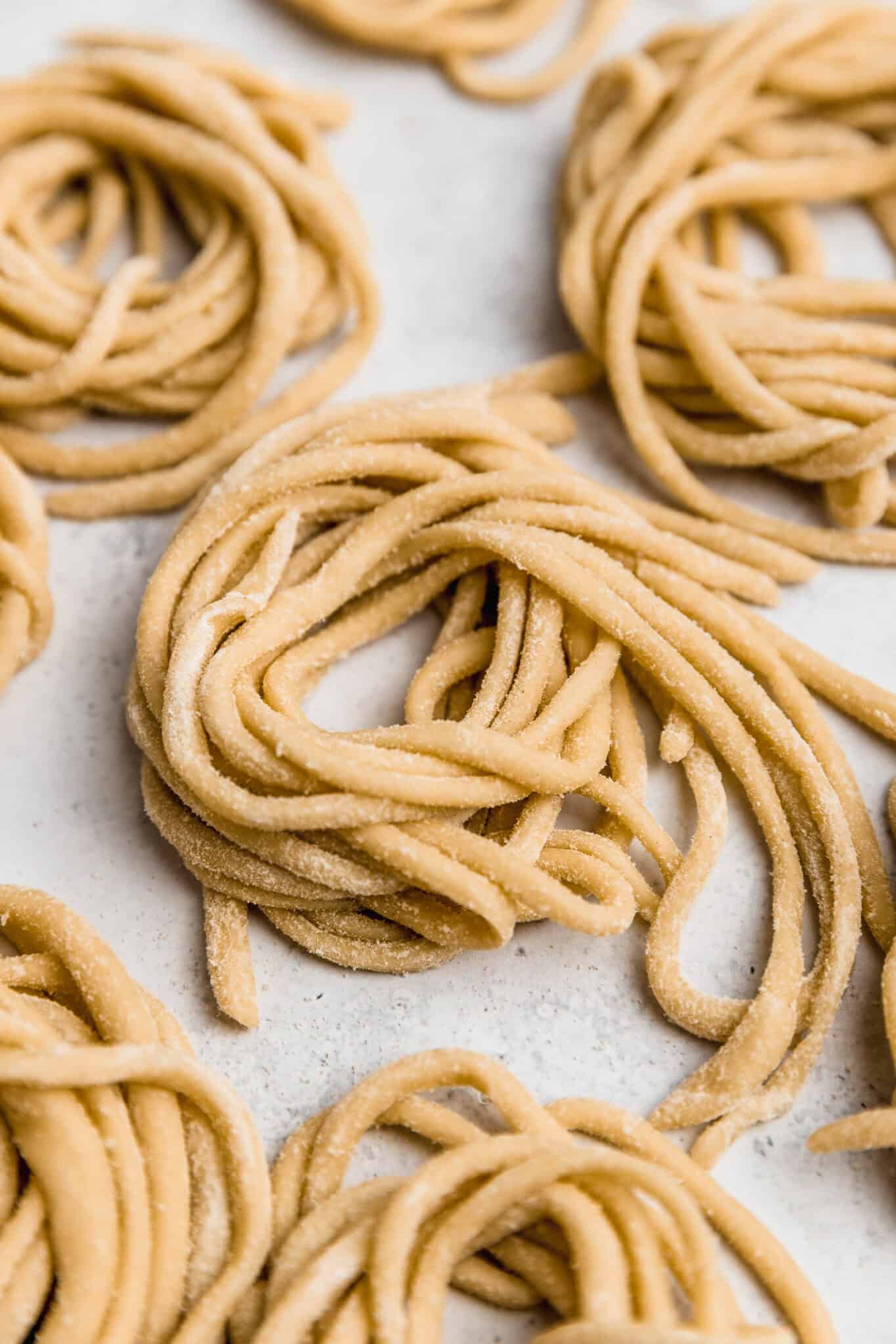 Homemade Hand-Rolled Pici Pasta with Easy Sauce | Cravings Journal