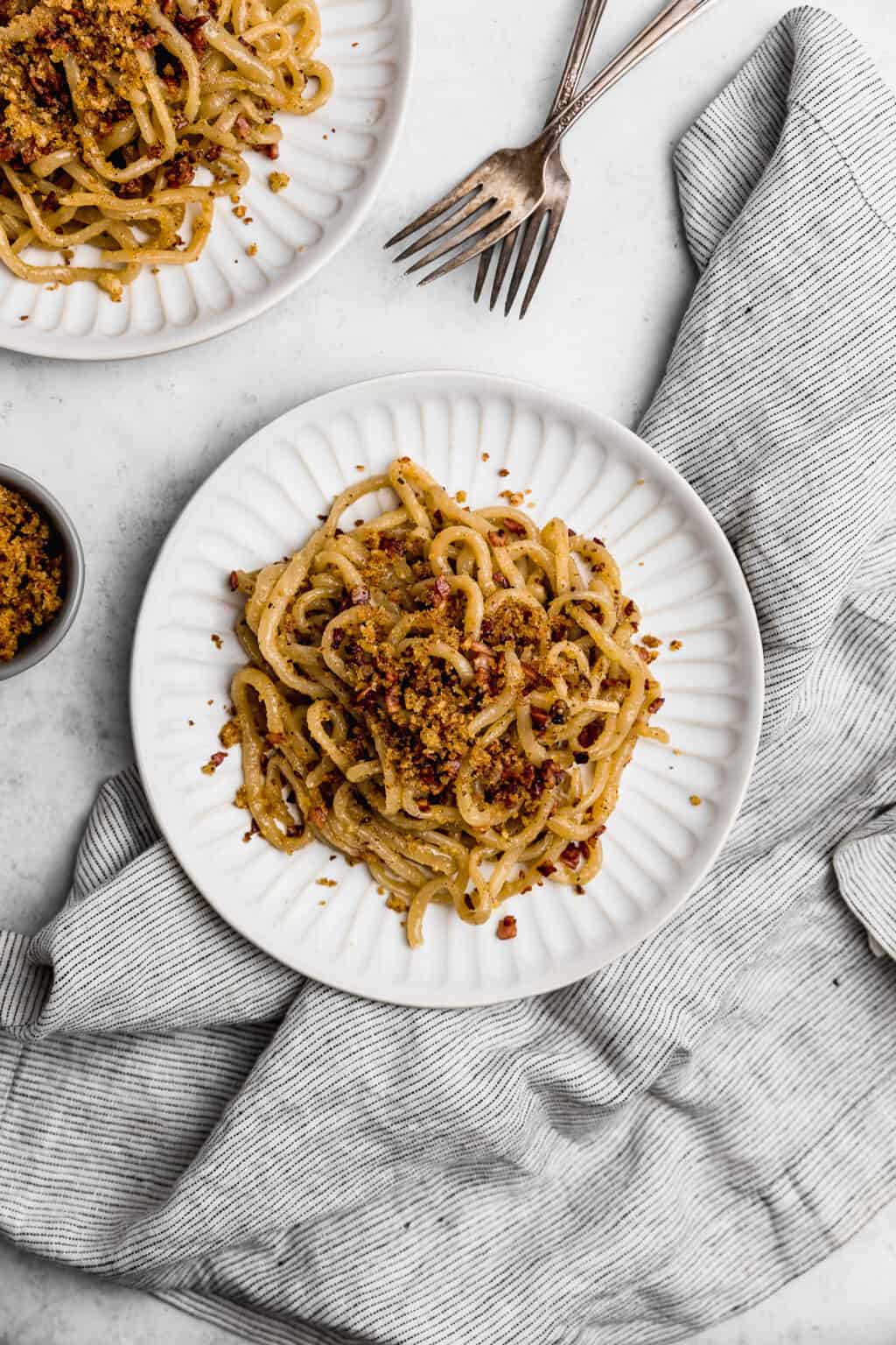 Homemade Hand-Rolled Pici Pasta with Easy Sauce | Cravings Journal