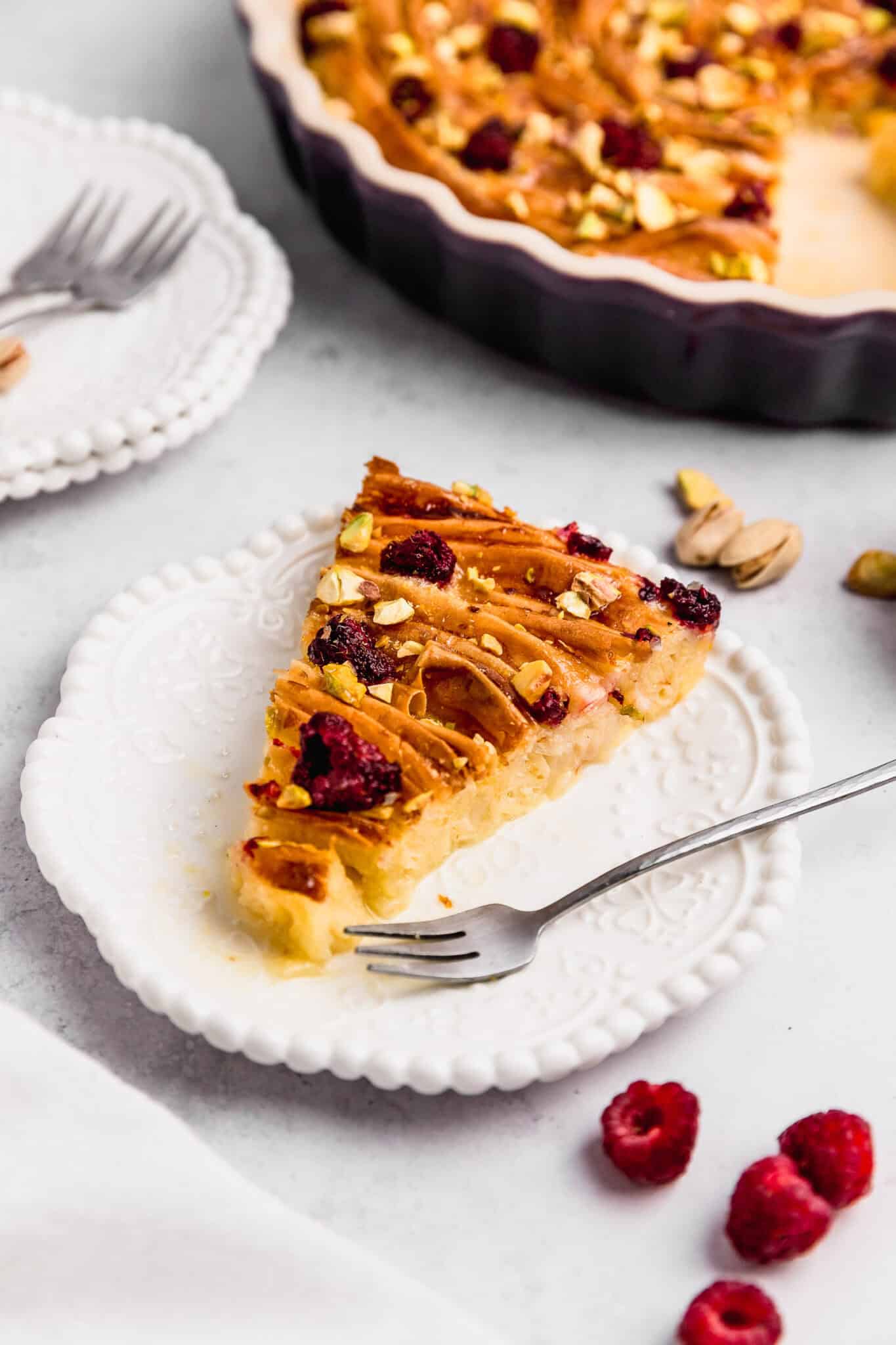 Crinkle Cake with Raspberries (Viral Phyllo Recipe) | Cravings Journal