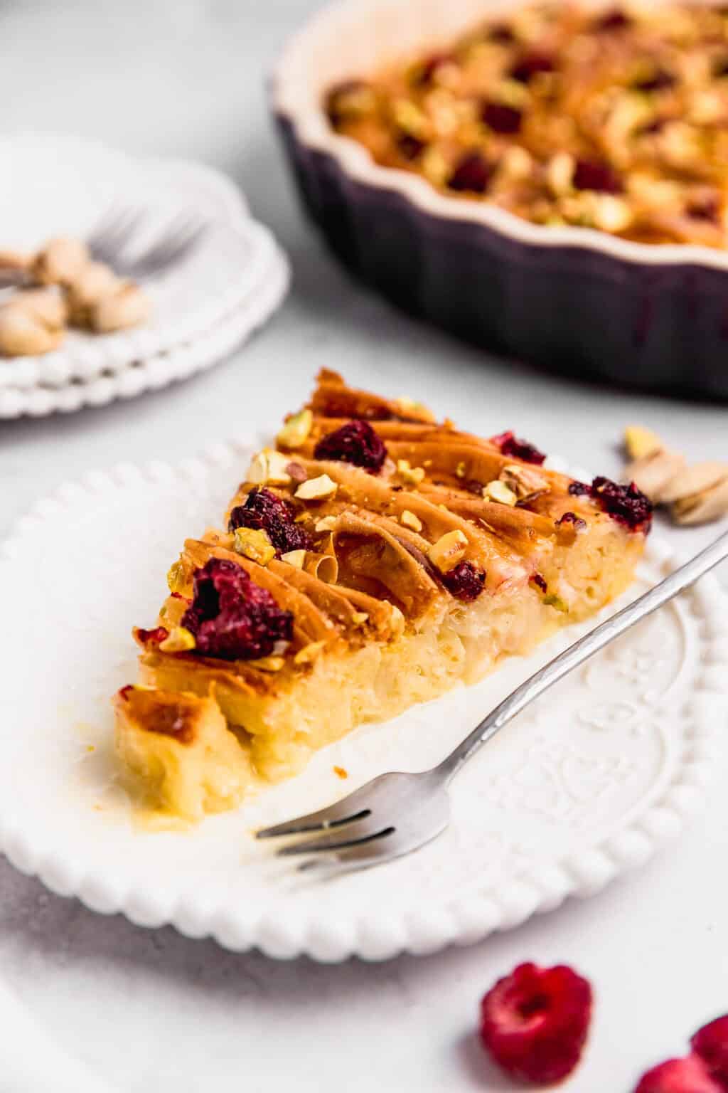 Crinkle Cake with Raspberries (Viral Phyllo Recipe) | Cravings Journal