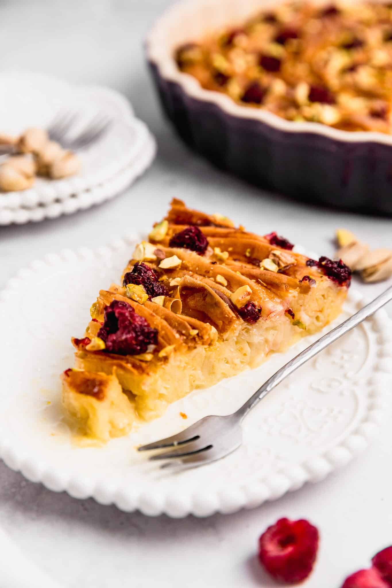 Crinkle Cake with Raspberries (Viral Phyllo Recipe) | Cravings Journal