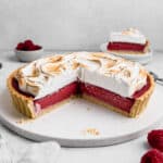 Raspberry Meringue Pie Recipe with Swiss Meringue | Cravings Journal