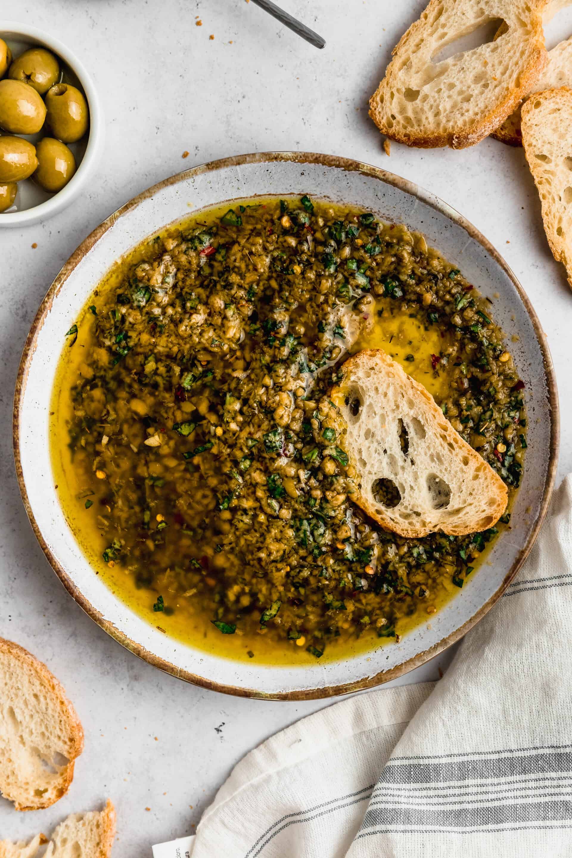 Olive Oil and Balsamic Vinegar Bread Dip Recipe | Cravings Journal
