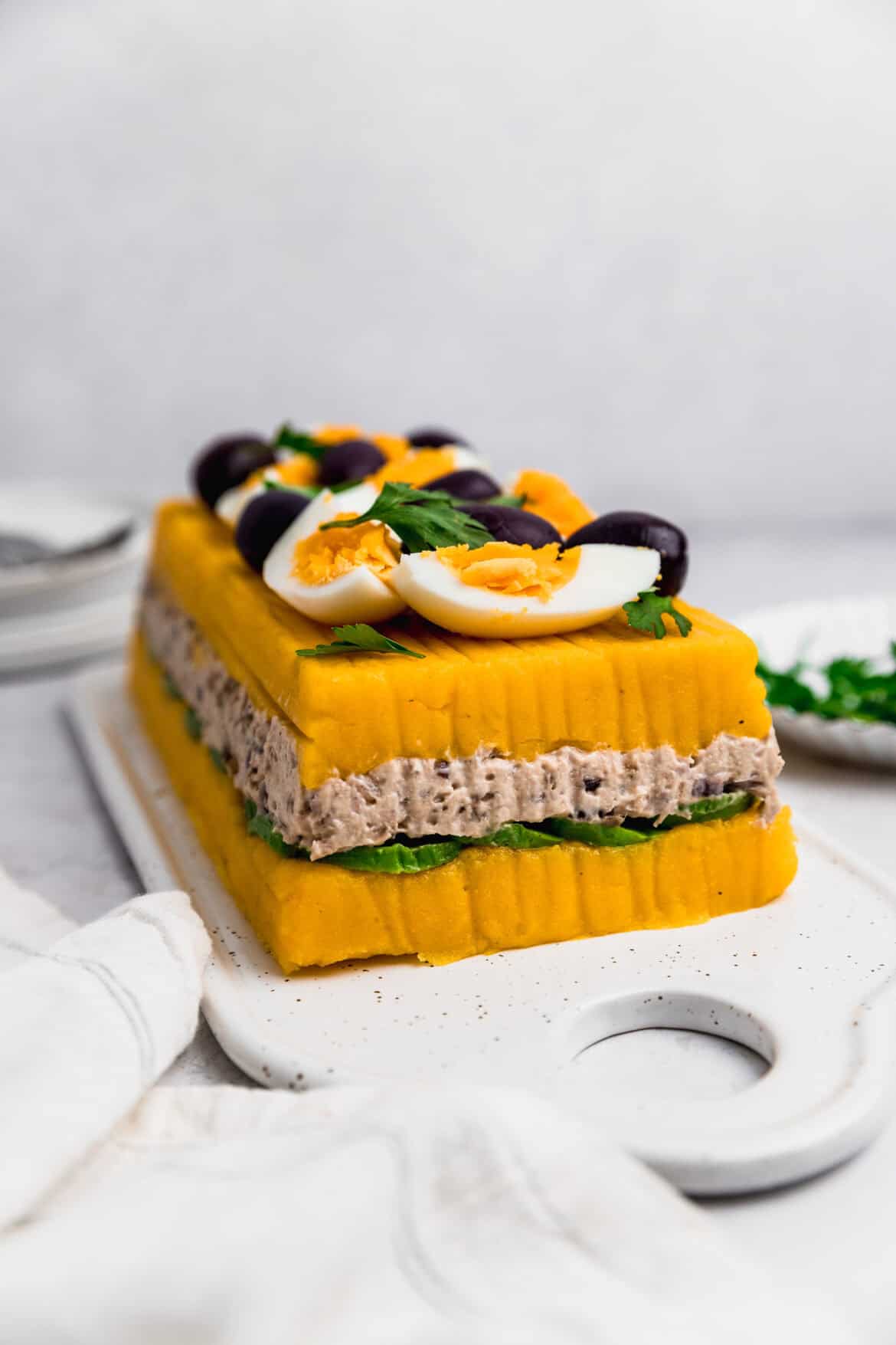 Peruvian Tuna Causa (Mashed Potato Layered with Tuna) | Cravings Journal