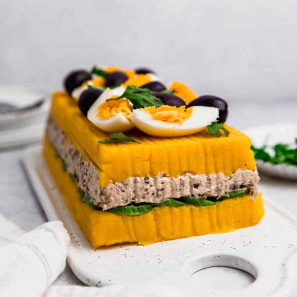 Peruvian Tuna Causa (Mashed Potato Layered with Tuna) | Cravings Journal