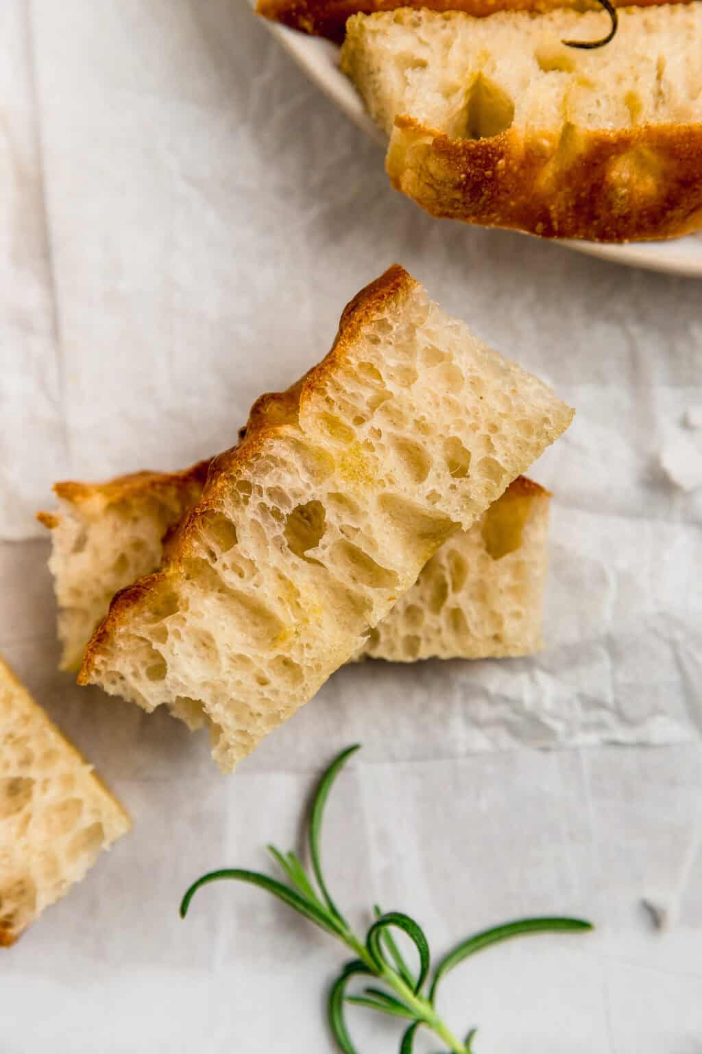 Easy Fluffy Focaccia Bread Recipe with Rosemary | Cravings Journal